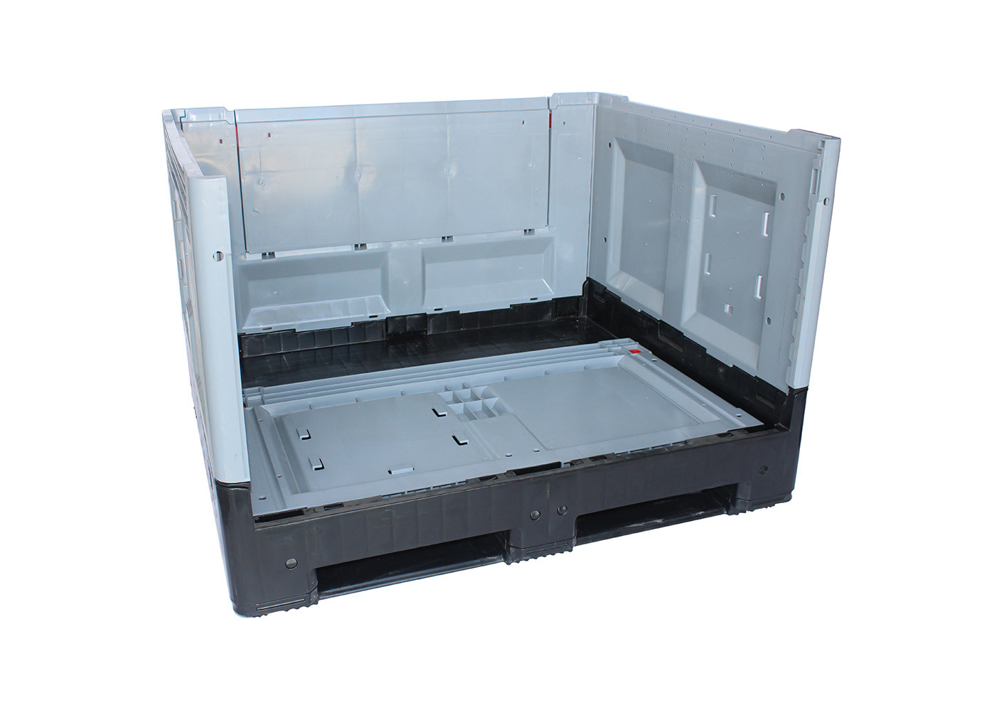 Plastična sklopiva box paleta sa zatvorenim stranicama - Primat Logistika